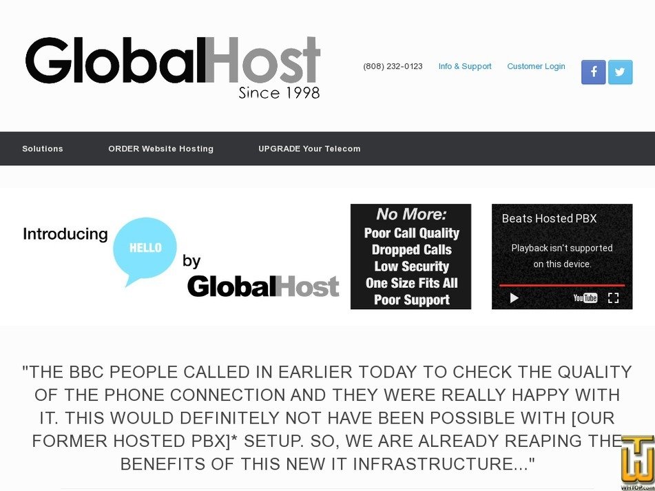 GlobalHost Review. globalhost.com good or bad webhost?