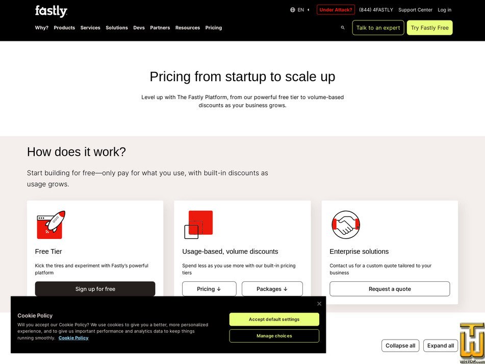 Basic > fastly.com, USD 1,500.00/mo. on CDN,