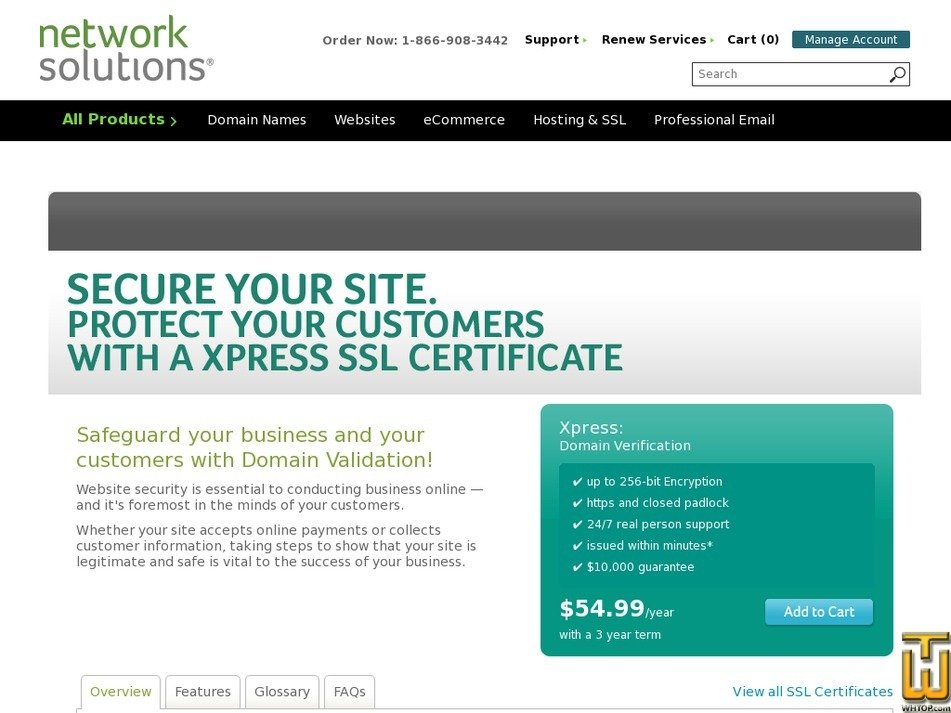 Xpress > networksolutions.com, #38515 on SSL Certificates,